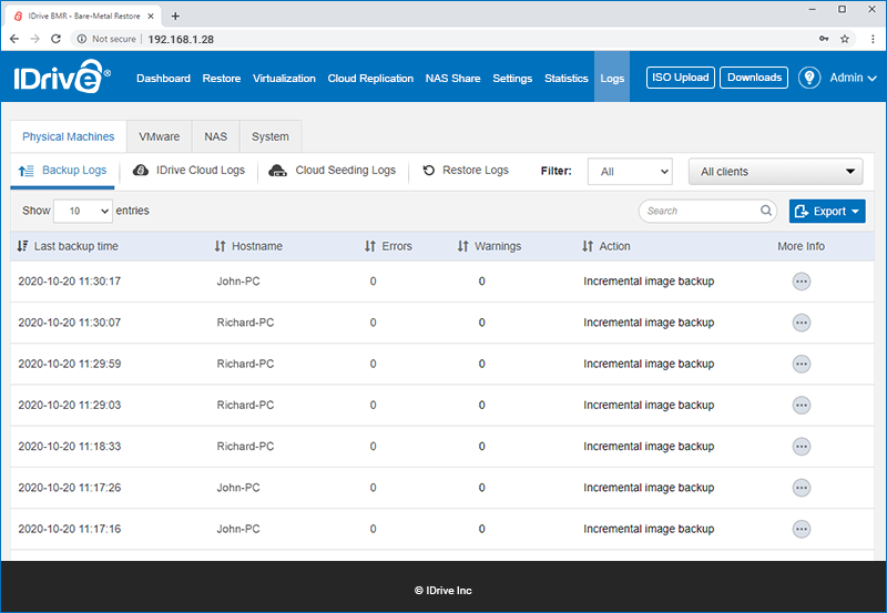 IDrive® BMR best practices for backup and recovery