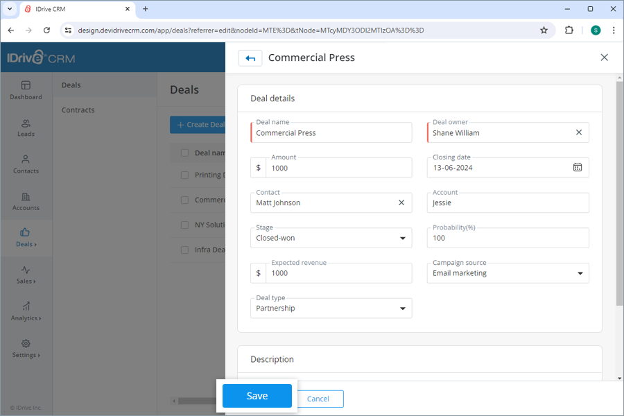 Frequently Asked Questions on IDrive® CRM Software | Deal Management