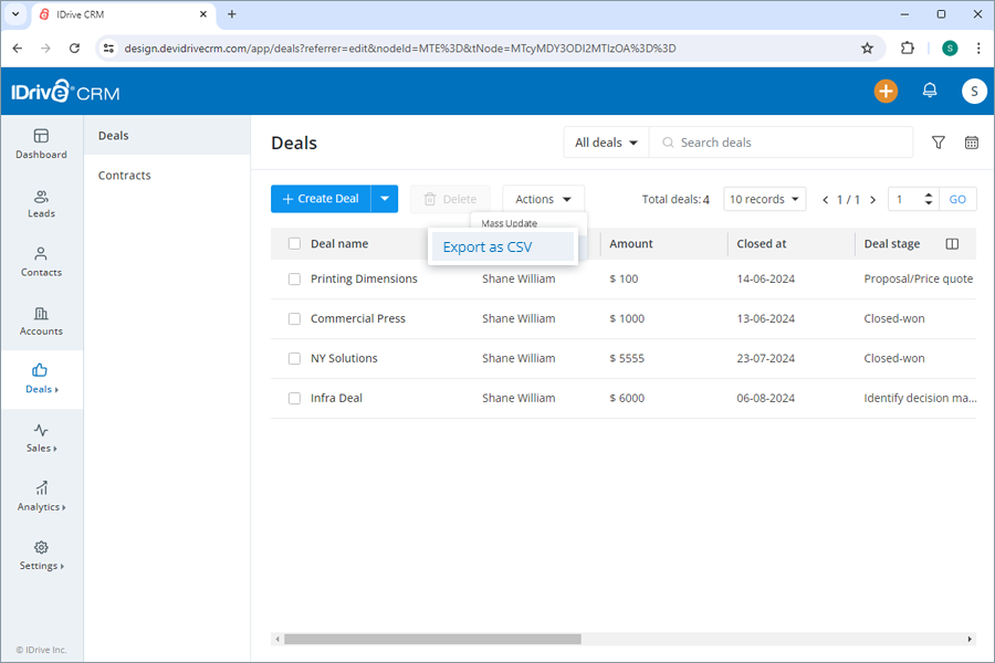 Frequently Asked Questions on IDrive® CRM Software | Deal Management