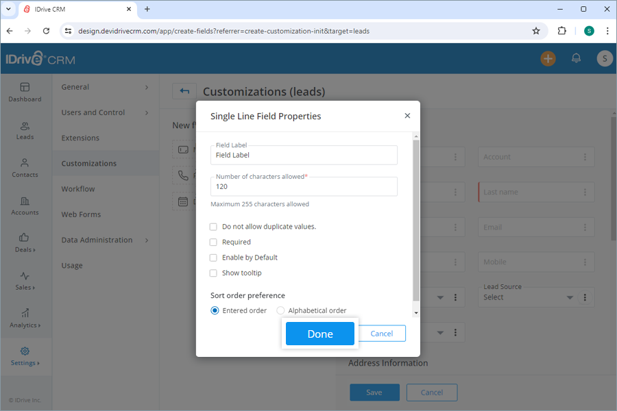 Frequently Asked Questions on IDrive® CRM Software | CRM Settings