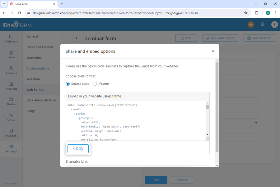 Frequently Asked Questions on IDrive® CRM Software | CRM Settings