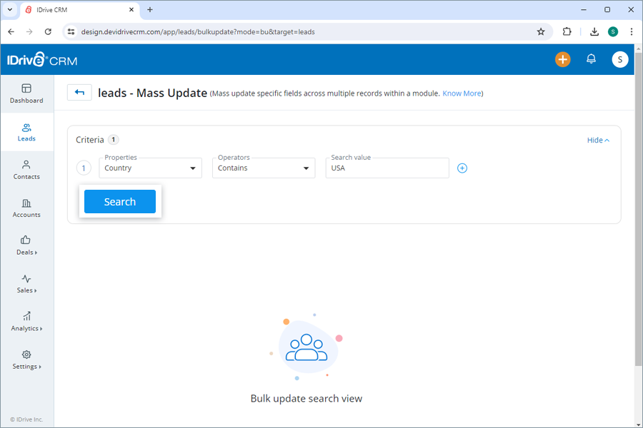 IDrive® CRM Lead Management