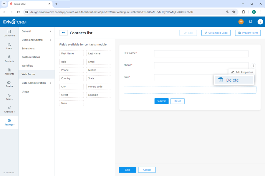 Frequently Asked Questions on IDrive® CRM Software | CRM Settings