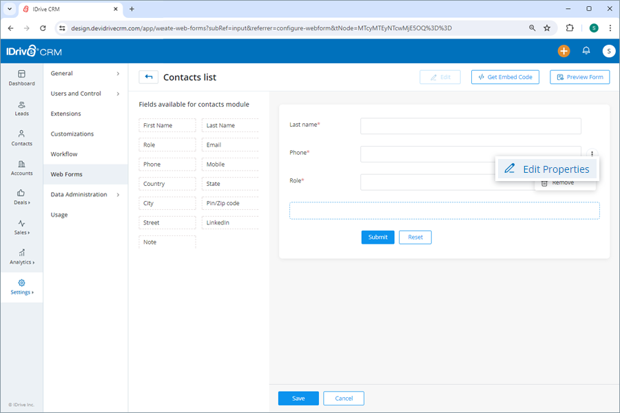 Frequently Asked Questions on IDrive® CRM Software | CRM Settings
